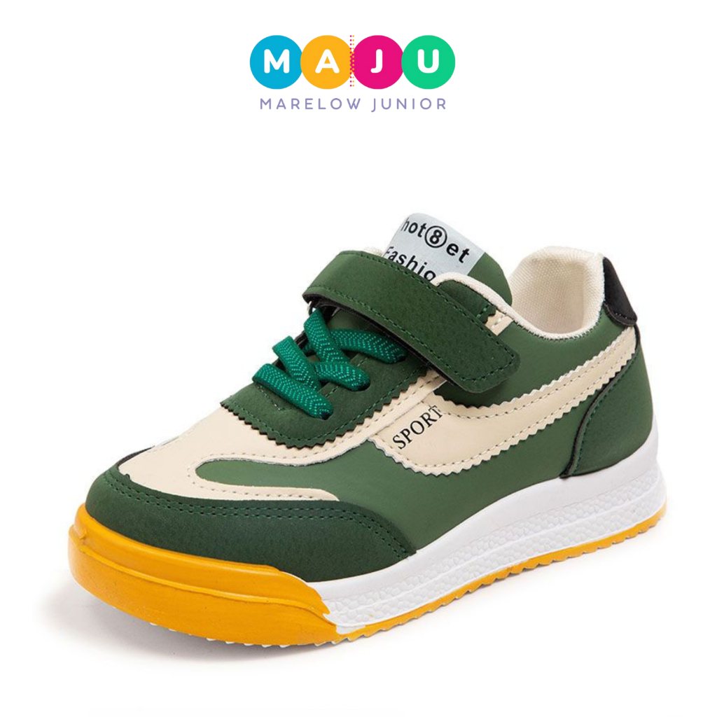Jual Marelow Junior® Wilson Green - Sepatu Sneakers Casual Anak Unisex ...