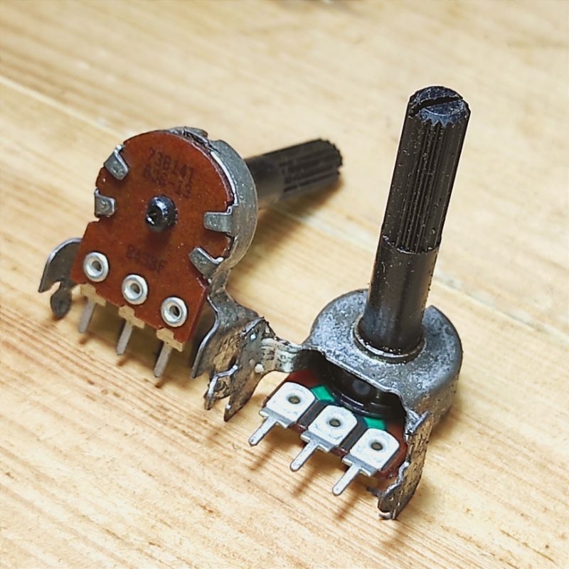 Jual Potensio 5K ALPS JAPAN Gagang PANJANG Volume Radio lawas jadul pcb ...