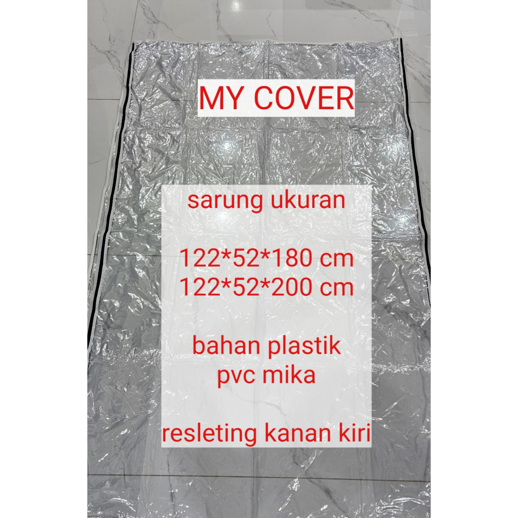 Jual sarung rak besi uk 122x52x180 dan 122x52x200cm sarung rak besi ...