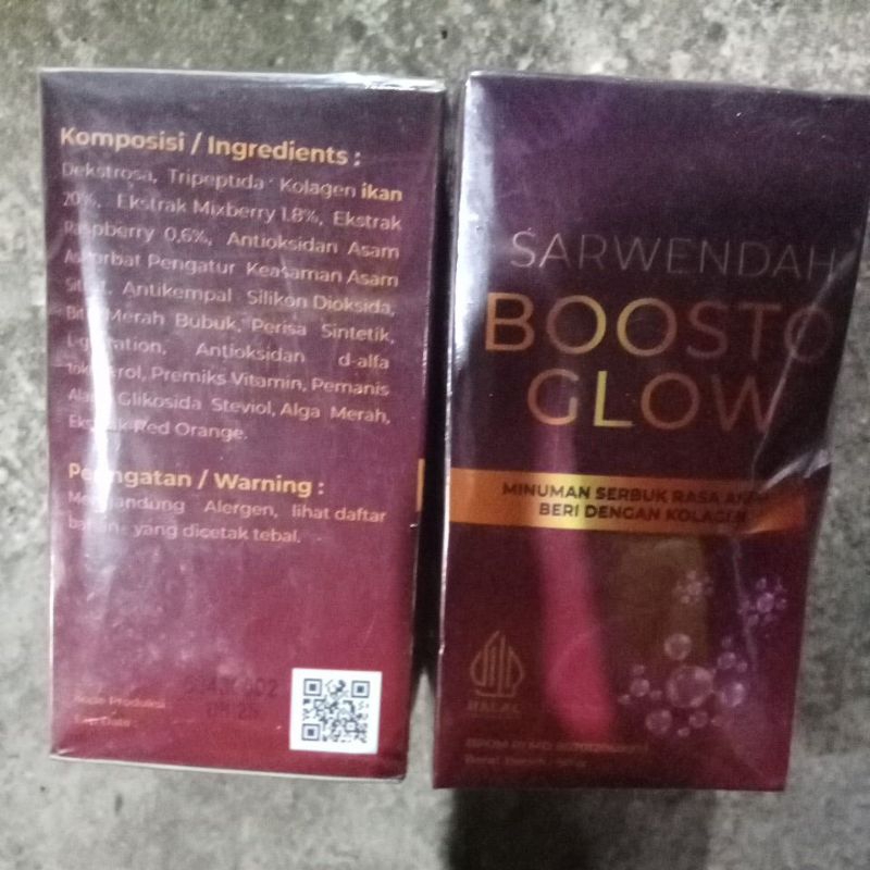 Jual Sarwendah Booster Glow minuman serbuk collagen 50g | Shopee Indonesia