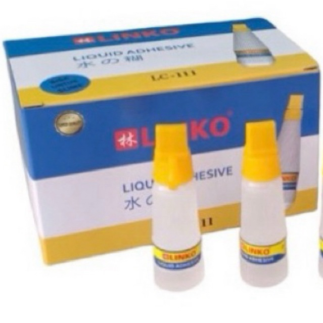 Jual Lem Cair Kertas Linko 25ml (Kecil) & 75ml (Besar) | Shopee Indonesia