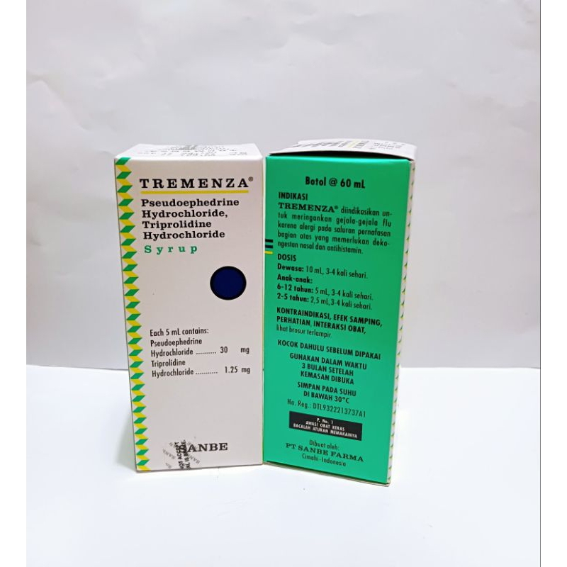 Jual Tremenza Sirup 60ml - meredakan gejala flu. | Shopee Indonesia