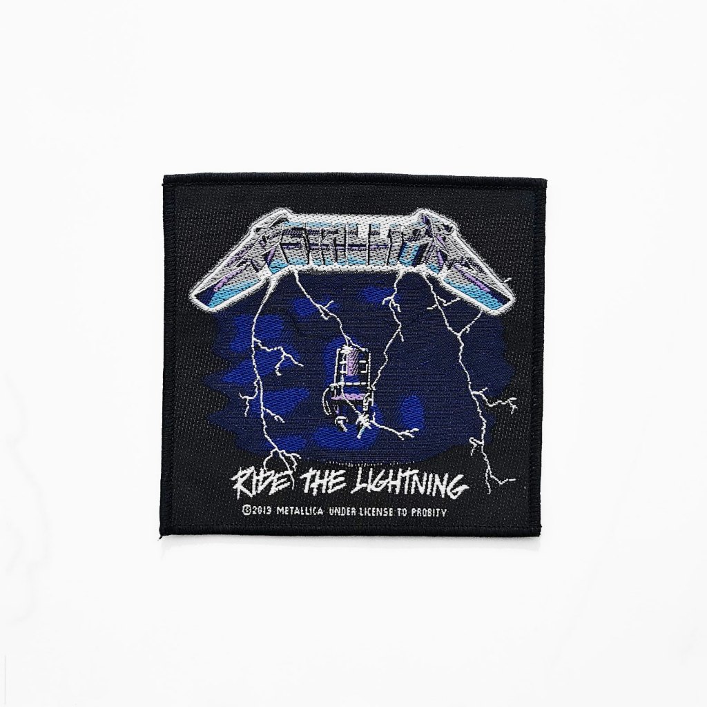 Jual Official Metallica - Ride The Lightning Woven Patch | Shopee Indonesia