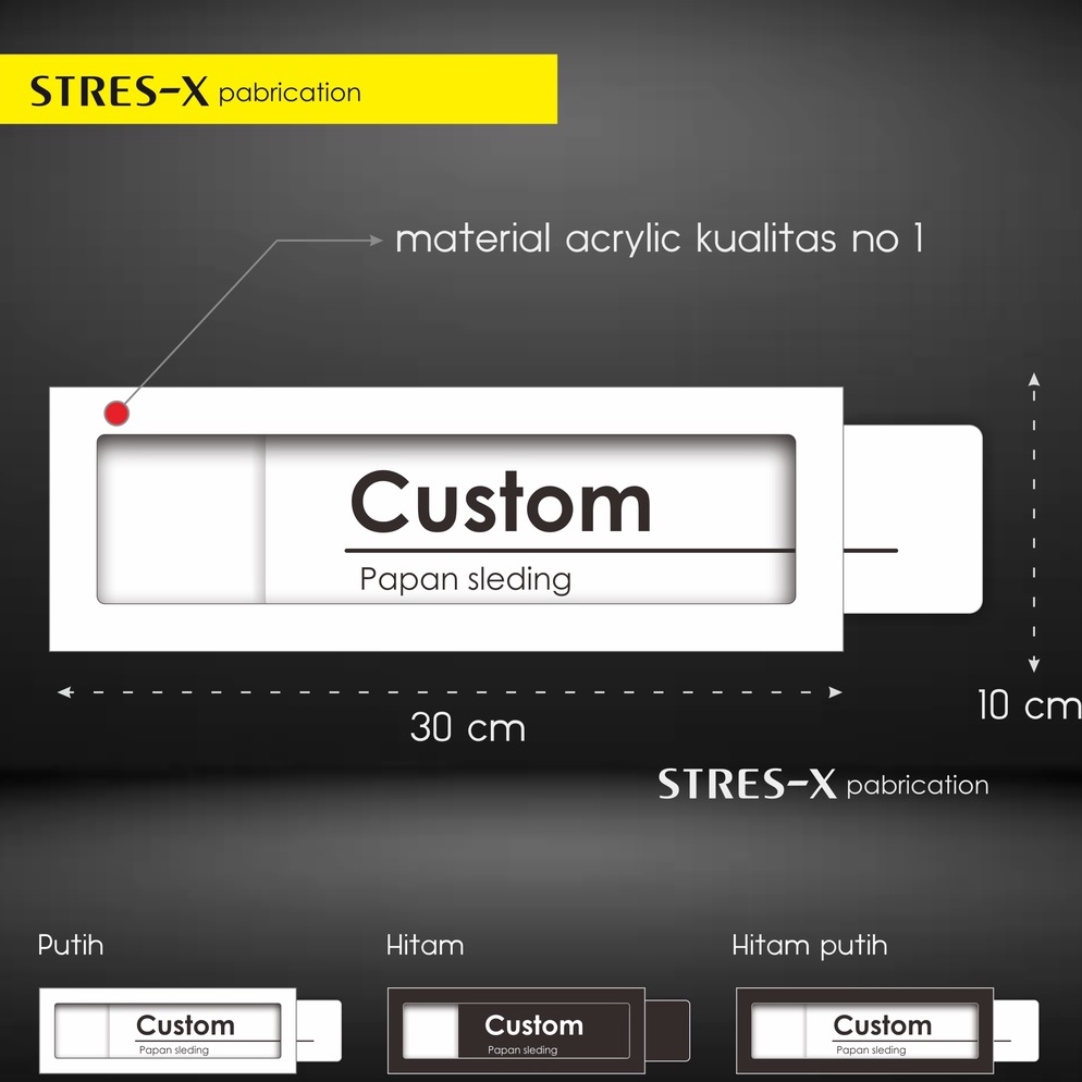 Jual Harga Murah PAPAN NAMA RUANGAN SLIDING costum tulisan | Shopee ...