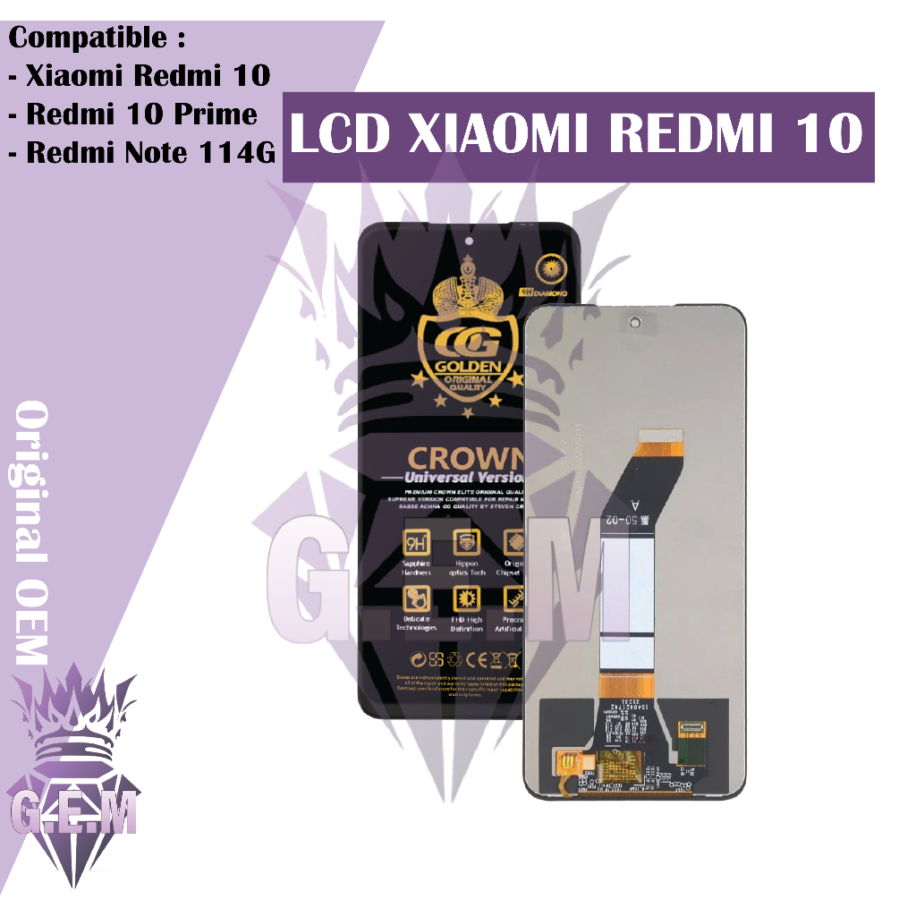 Jual LCD TOUCHSCREEN FULLSET XIAOMI REDMI 10 / REDMI 10 PRIME / REDMI ...