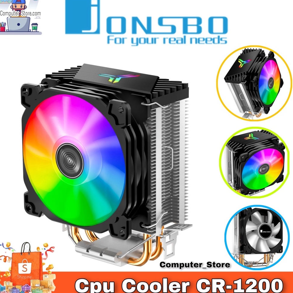 Jual Menarik HSF Cooler Jonsbo CR12 RGB Fan CPU Cooling Processor Intel ...