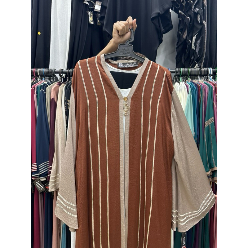 Jual SET ABAYA RIYADH WARNA INNER + OUTER || ABAYA LEBARAN TIMUR TENGAH ...