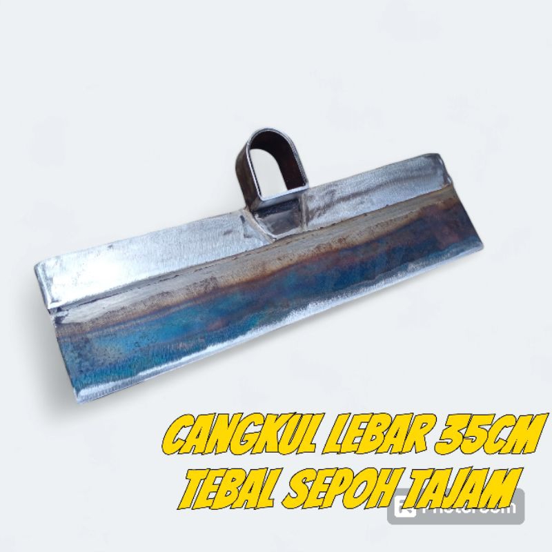 Jual cangkul lebar 35cm tebal sepuh tajam dan siap pakai | Shopee Indonesia