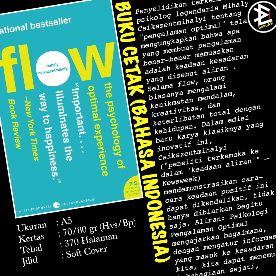 Jual Gratis Bubble Flow Mihaly Csikszentmihalyi Buku Cetak | Shopee ...