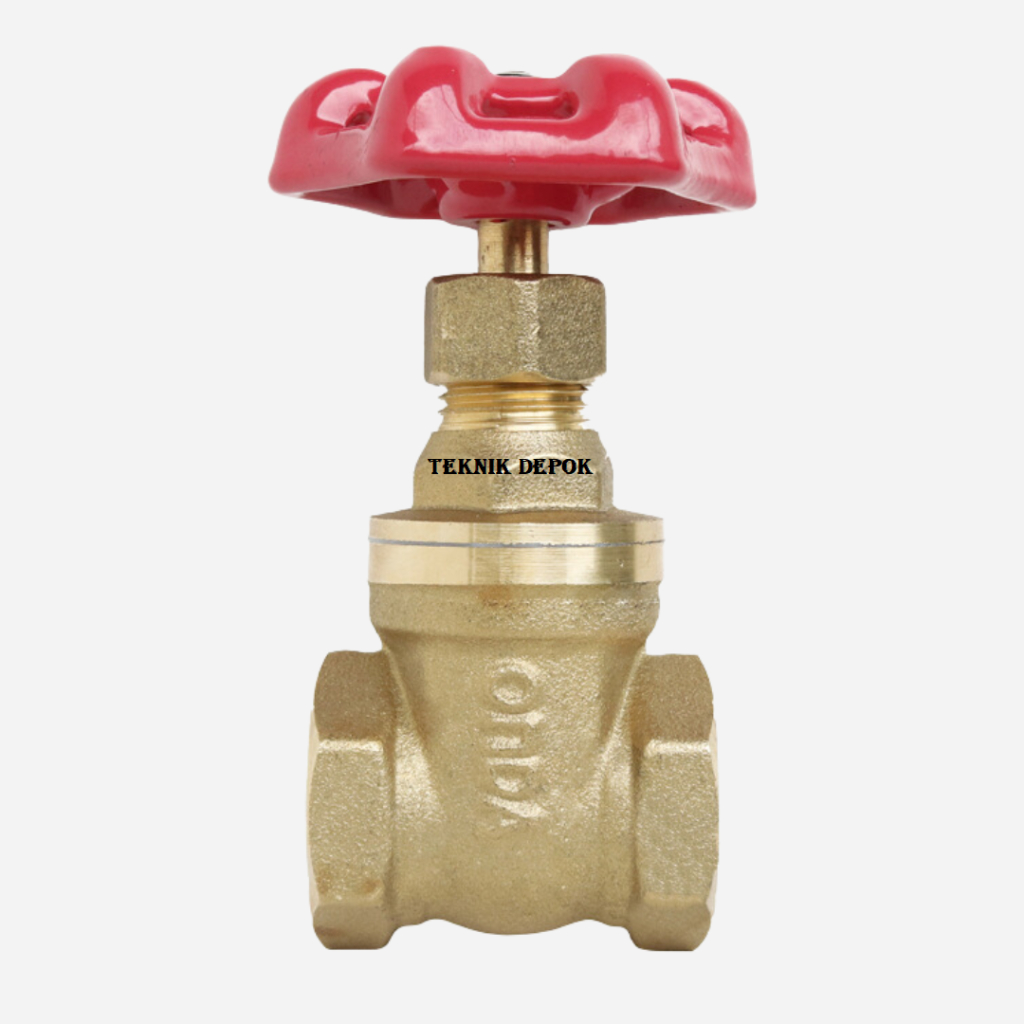 Jual Gate valve Kuningan 1 Inch ONDA Kran Sambungan Pipa Air Drat Stop ...