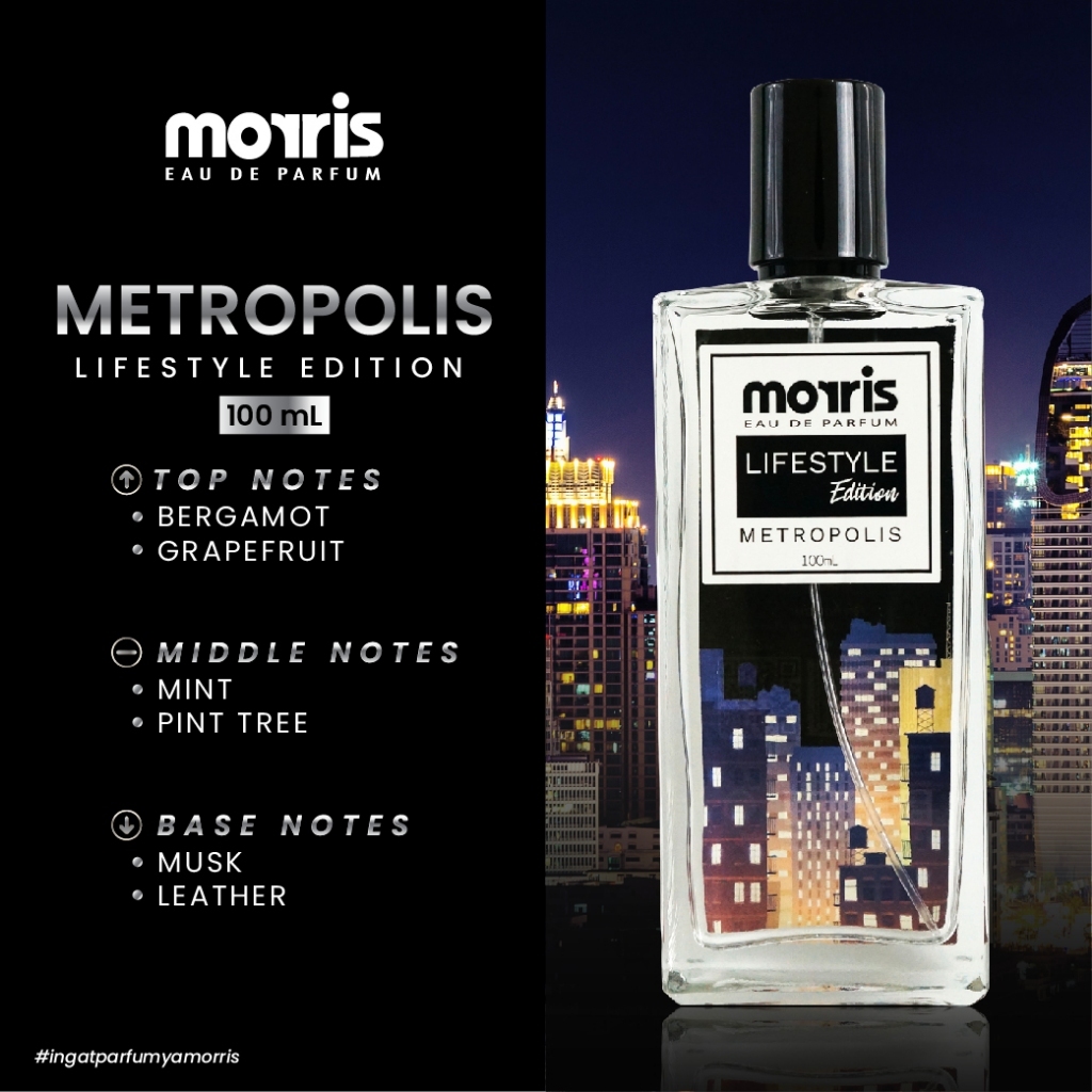 Jual Morris Parfum Lifestyle Metropolis 100ml | Shopee Indonesia