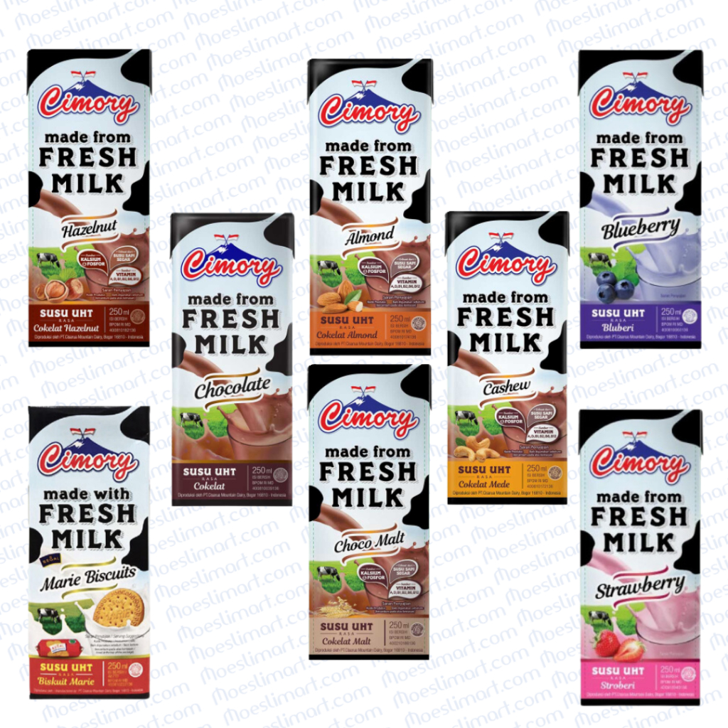 Jual Cimory Susu UHT 250 ml All Varian | Coklat Strawberry Blueberry ...