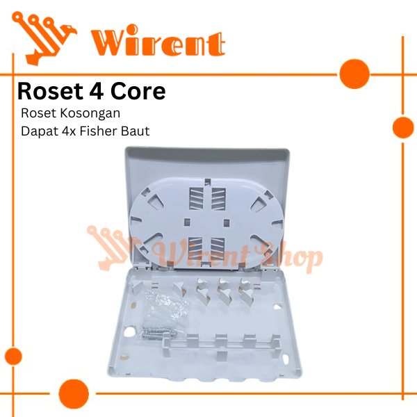Jual Fiber Optic 4 Core Roset Kosongan|Roset FO 4 Core|FTTH Roset ...