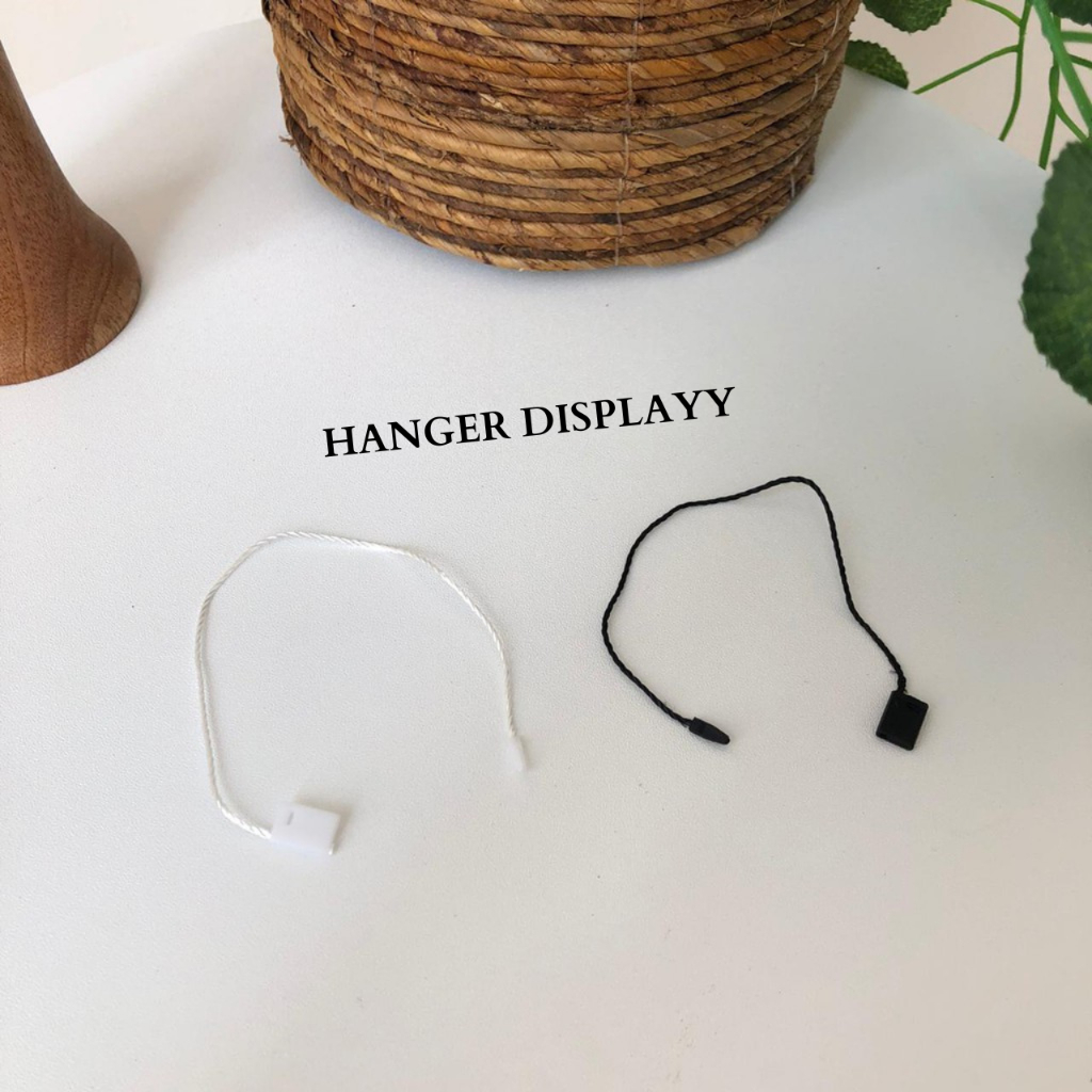 Jual Tali Hangtag Tali Hang Tag Label Baju Tali Hantag Hitam | Shopee ...