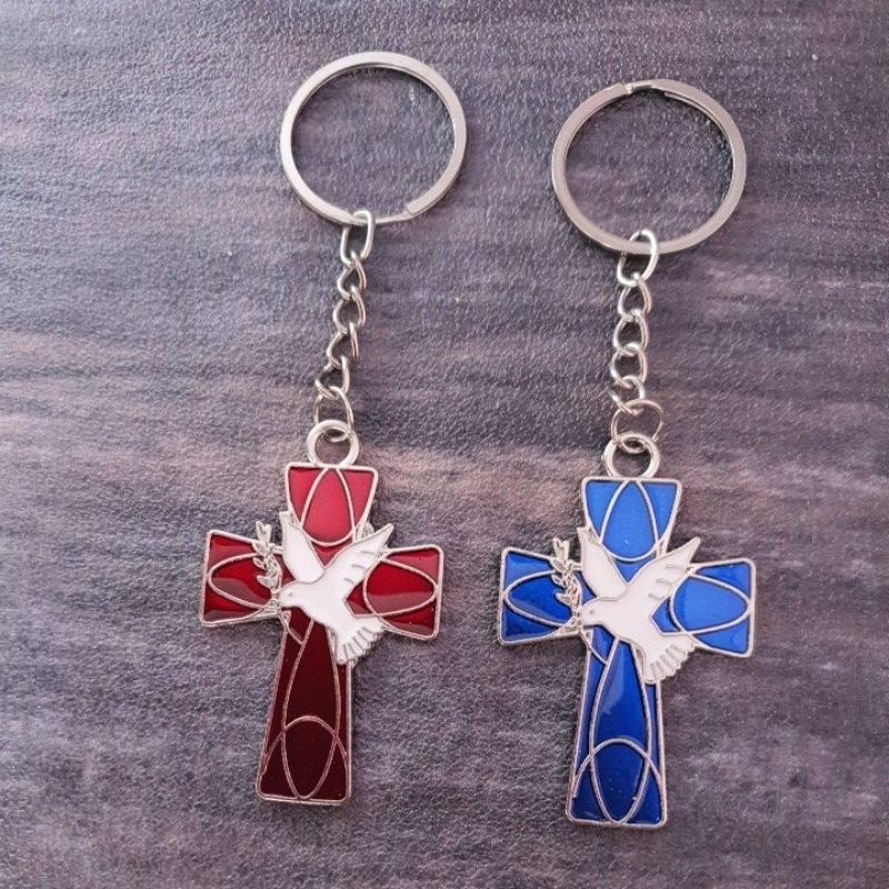 Jual GANTUNGAN KUNCI SALIB MERPATI KECIL | Shopee Indonesia