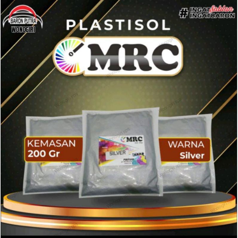 Jual PLASTISOL MRC SILVER 200 GRAM (vacum) | Shopee Indonesia