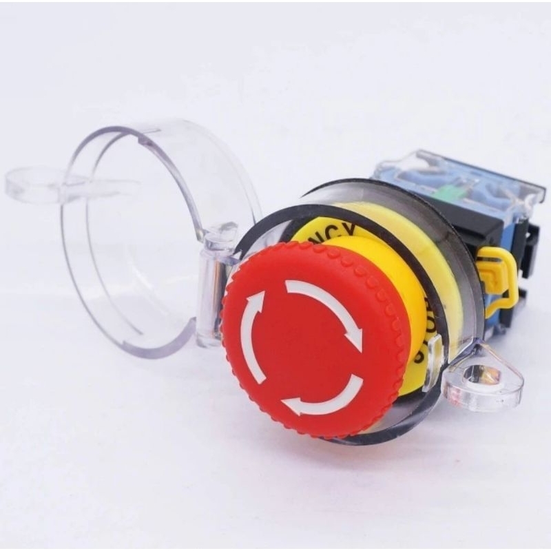 Jual EMERGENCY Stop Push Button Cover Padlockable | Shopee Indonesia