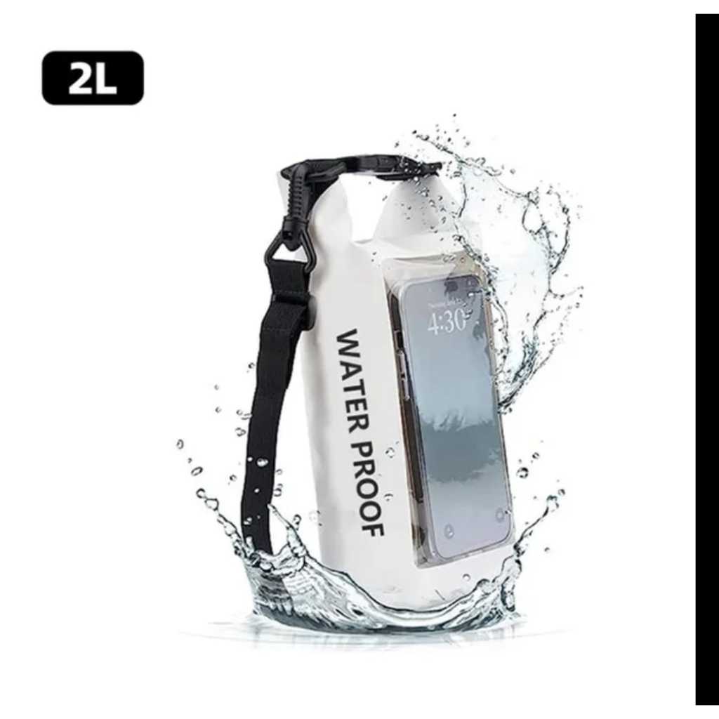Jual Tas Waterproof Anti air 2Lt dry Bag storage untuk smartphone touch ...