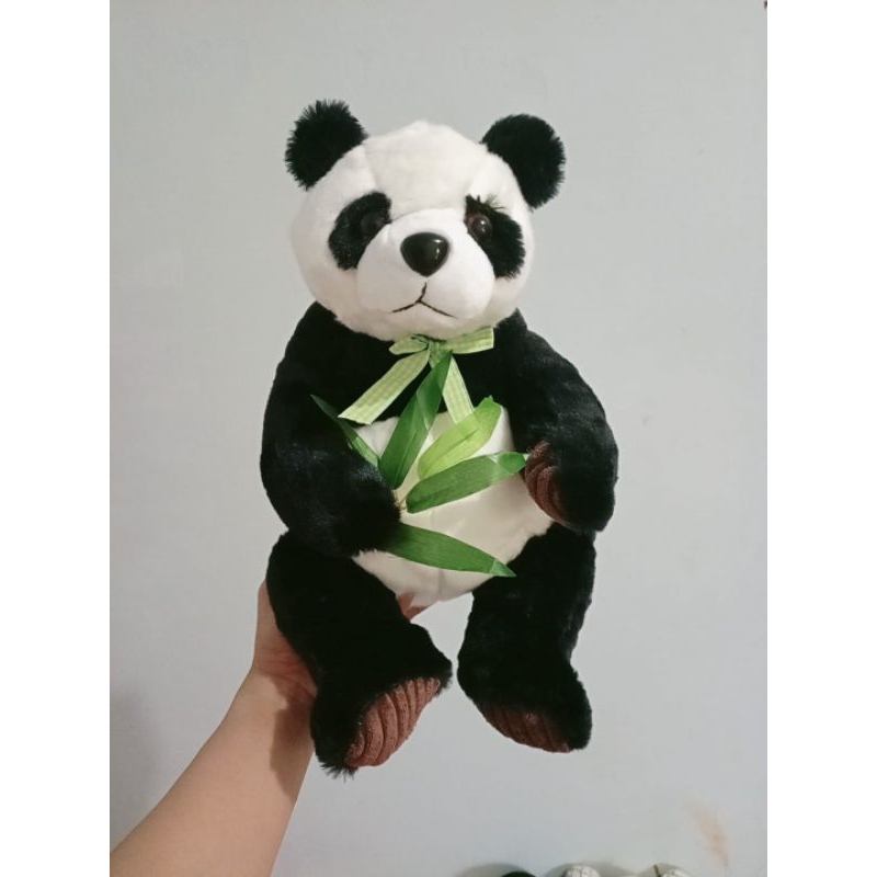 Jual Boneka Panda Duduk Syal Ukuran L SNI Tinggi 40cm | Shopee Indonesia