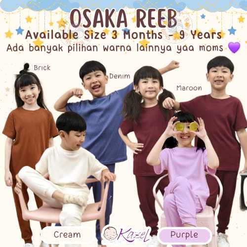 Jual Kazel 3 Bulan - 9 tahun Setelan Pendek Panjang Osaka Edisi x Zebe CBKS/SDI | Shopee Indonesia