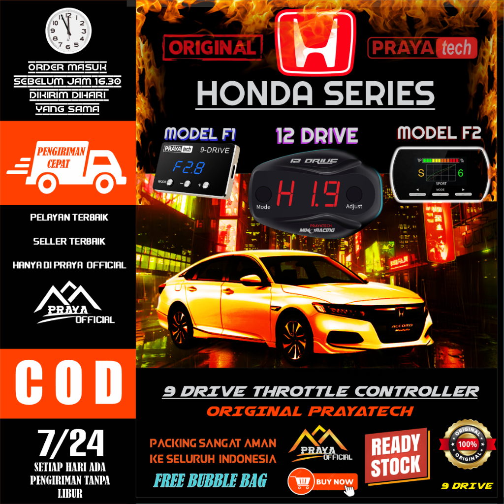 Jual 12 DRIVE 12DRIVE PRAYATECH 9DRIVE 9 DRIVE PIGGYBACK REMAP HONDA brio jazz accord city civic ...