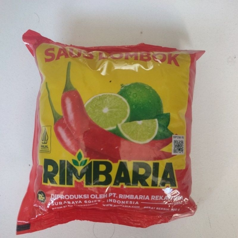 Jual RIMBARIA SAUS LOMBOK SACHET 500 mL Pedas | Shopee Indonesia