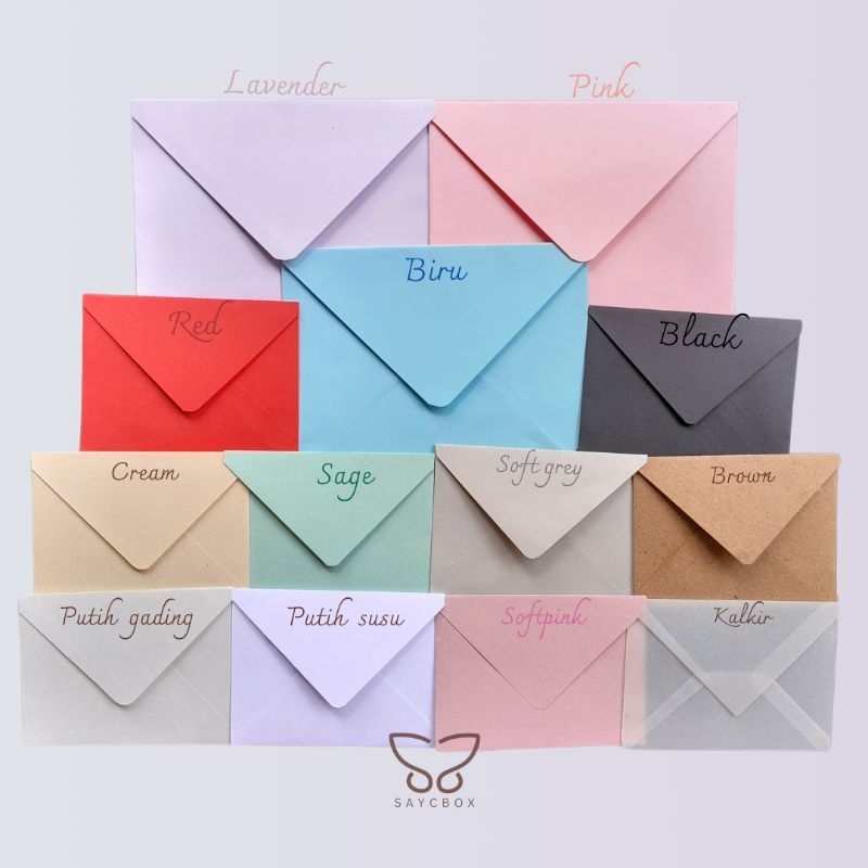 Jual Amplop Undangan Jasmine Glitter Ukuran A6 A7 A8 Angpao Polos ...