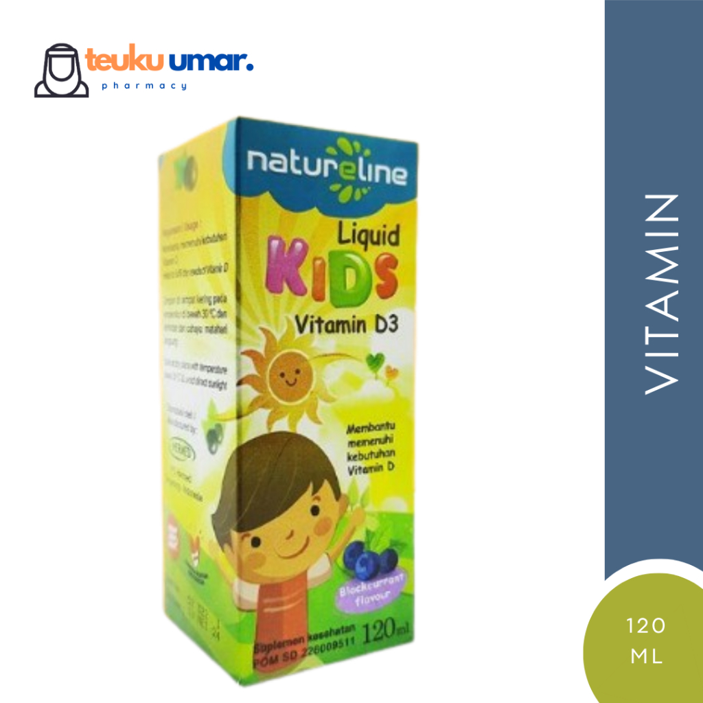 Jual [Vitamin Anak] Natureline Liquid Kids Vitamin D3 120 ml | Vitamin ...