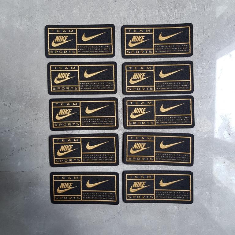 Jual Jock Tag Nike Team Sports Patch Emblem Sewn on Logo Asli Black Tab ...