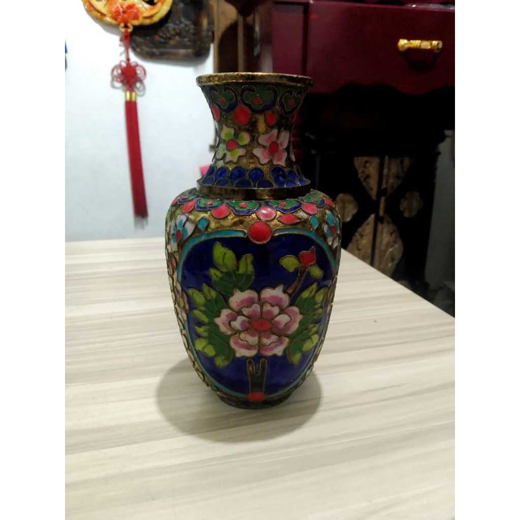 Jual Guci Bunga Kuningan Kuno Jadul Antik | Shopee Indonesia