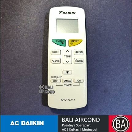 Jual Remote AC Daikin ARC470A13 Remot Ac Daikin Inverter ARC470A13 ARC470A11 | Shopee Indonesia