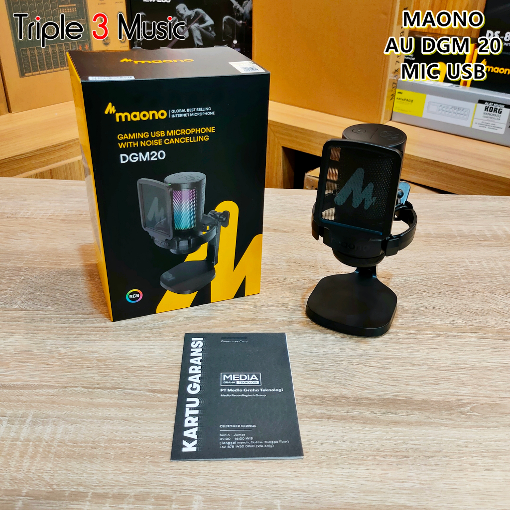 Jual MAONO DGM20 DGM 20 Noise Canceling Condenser MIC USB Gaming RGB ...