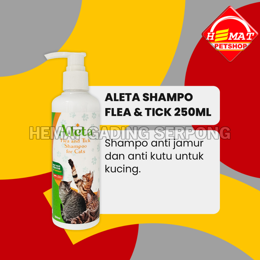 Jual Aleta Pet Shampoo Kucing Anjing Flea Tick Anti Kutu 250 ML | Shopee Indonesia