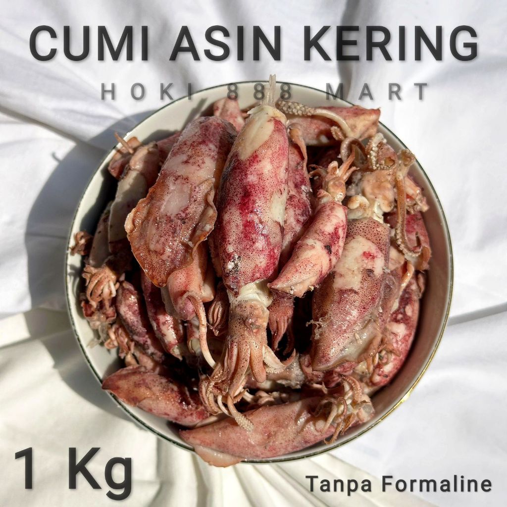 Jual Cumi Asin Kering 1Kg / Cumi Sotong / Cumi Rebus / COD | Shopee ...