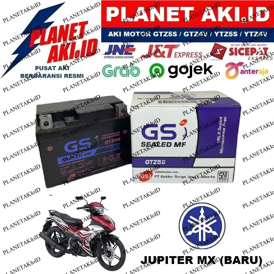 Jual Aki Motor Yamaha New Jupiter MX 135 Aki Kering Accu Kering MF GTZ5S | Shopee Indonesia