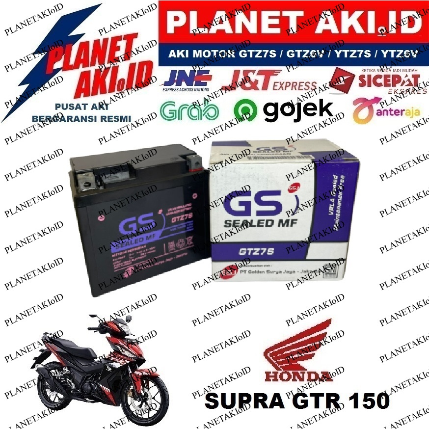 Jual Aki Motor Honda Supra GTR 150 GTZ7S Accu Kering MF | Shopee Indonesia