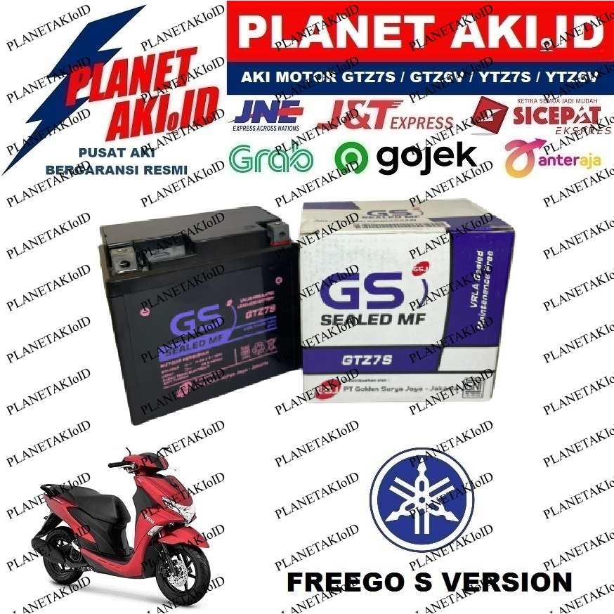 Jual Aki Motor Yamaha Freego S Version GTZ7S Accu Kering MF | Shopee ...