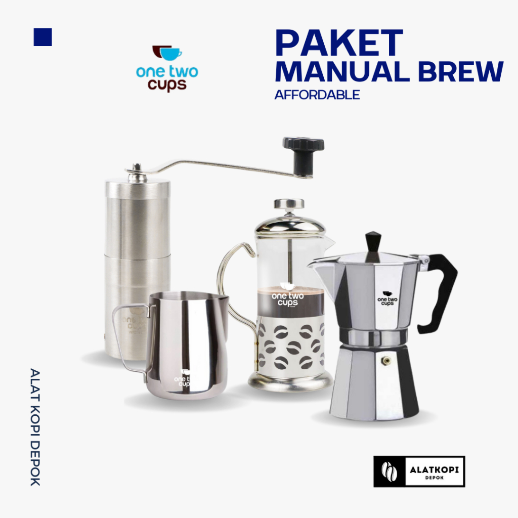 Jual Paket Alat Kopi Espresso Latte Art Moka Pot + French Press ...