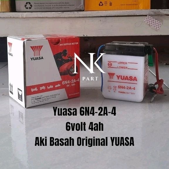 Jual Aki Accu Motor Honda Win 100 Yuasa 6N4-2A-4 6v 4Ah | Shopee Indonesia