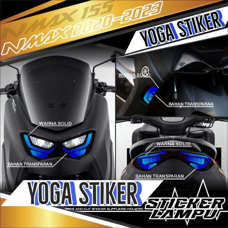 Jual cutting stiker lampu komplit depan belakang Yamaha n max new ...