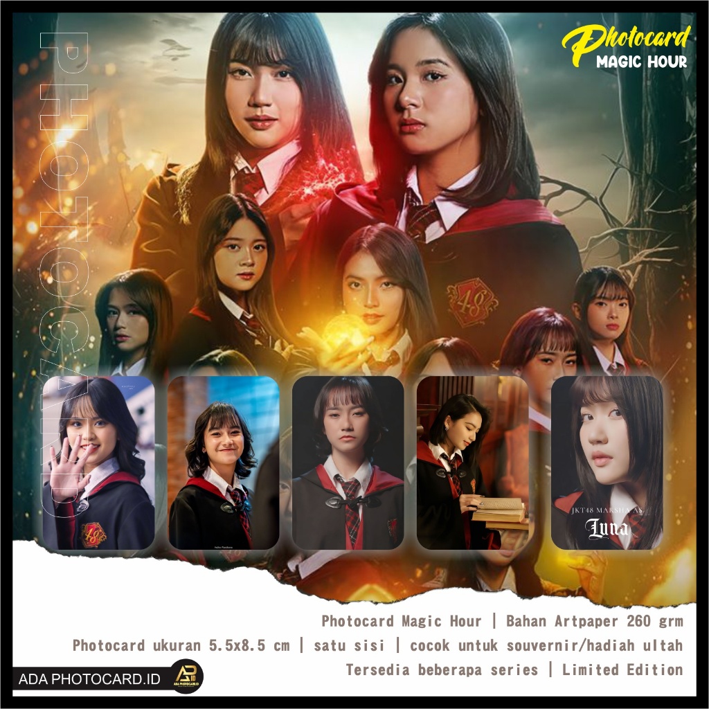 Jual Photocard JKT48 edisi Magic Hour isi 50 Pcs | Bonus Stiker dan Inner Slevee | Limited ...