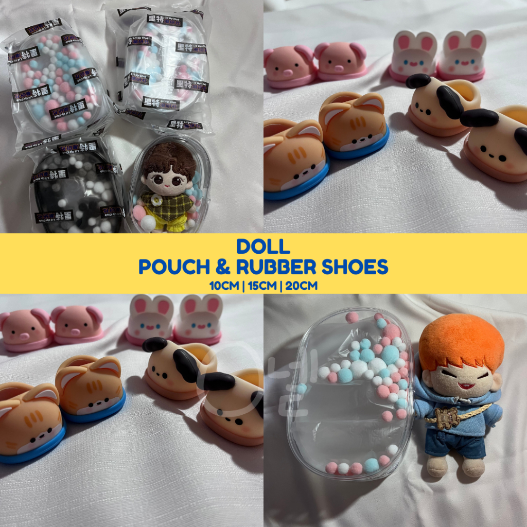 Jual [READY] Aksesoris kpop doll 10 cm 20 cm pouch keyring bag rubber ...