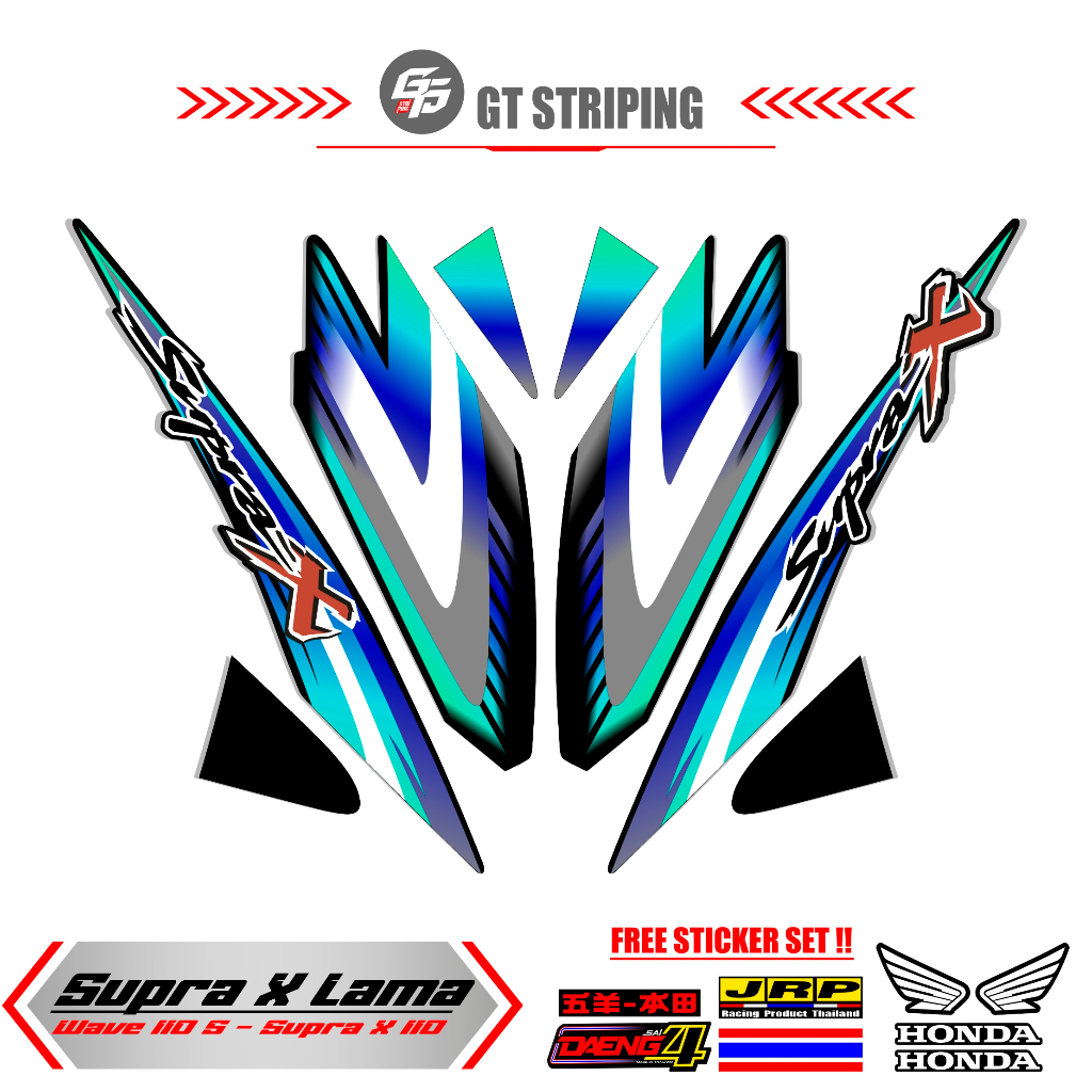 Jual STIKER STRIPING SUPRA X LAMA , MTF 18 / SUPRA X LAMA / SUPRA XX ...
