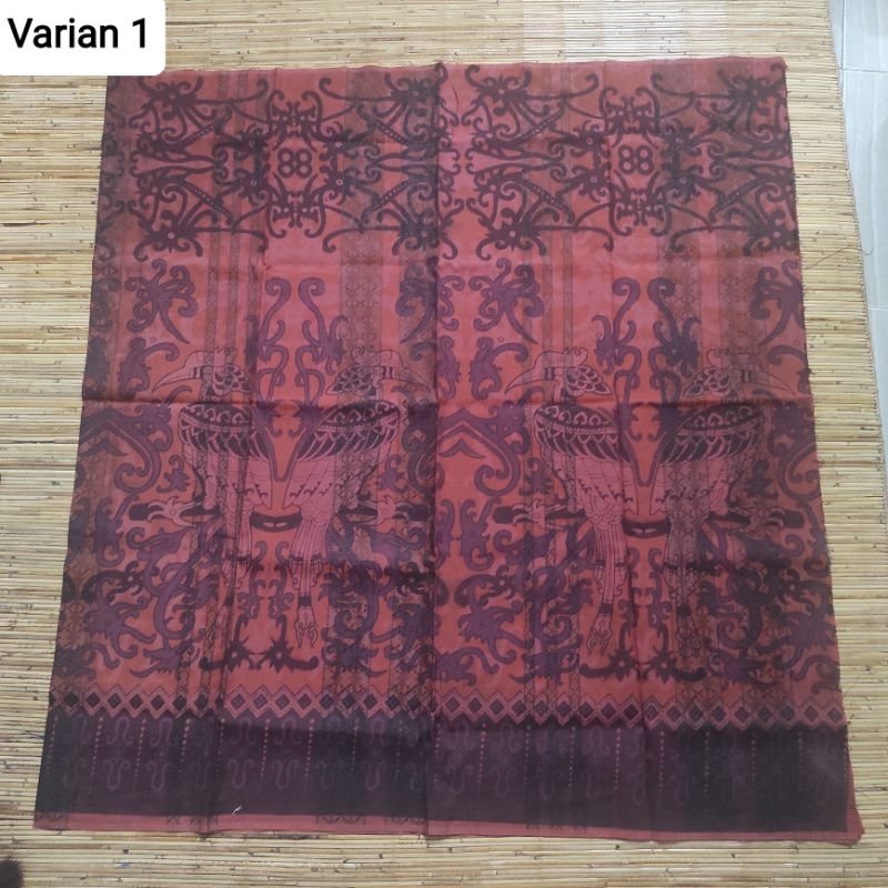 Jual kain tenun seser motif burung enggang dayak kalimantan | Shopee ...