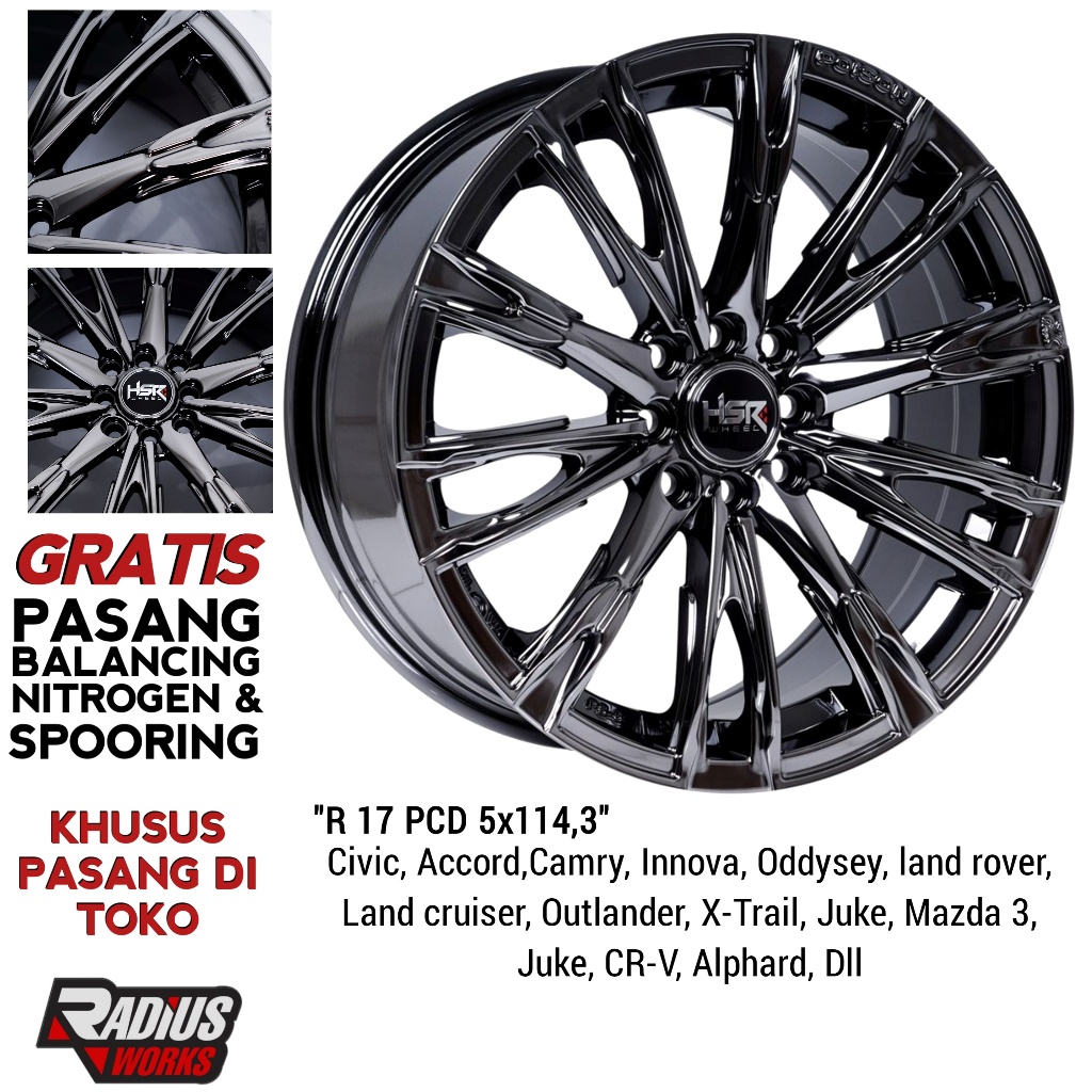 Jual velg mobil camry altis xpander ertiga XL7 hsr senorita R17 pcd ...