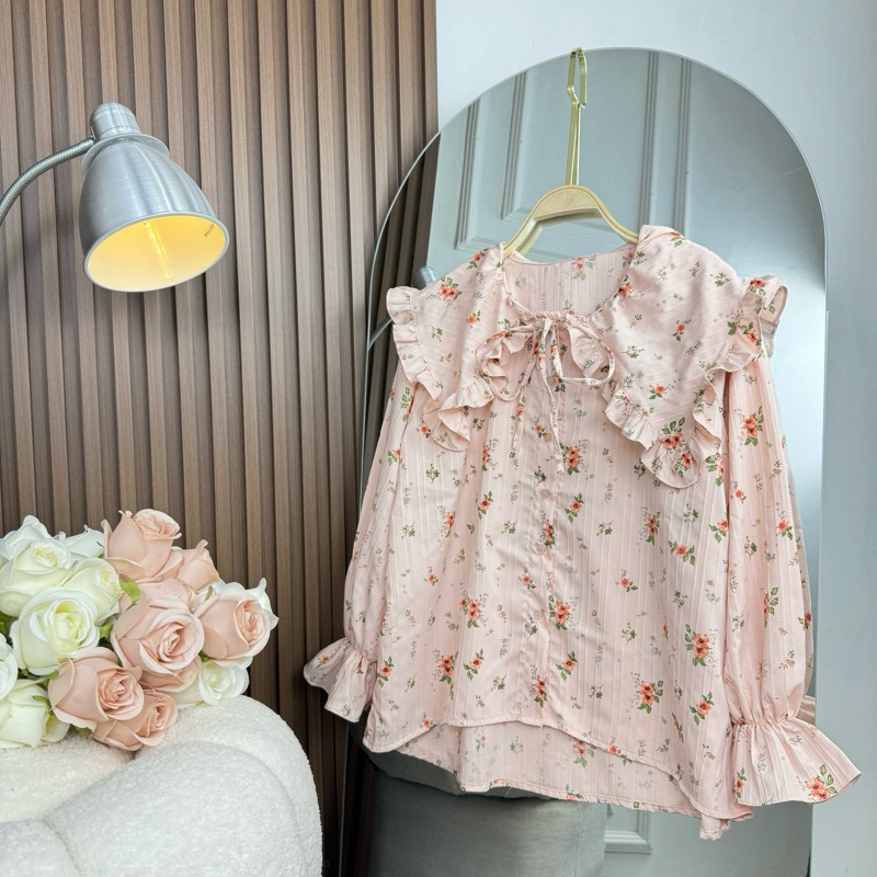 Jual ALENA BLOUSE KERAH KOLAR VINTAGE KOREAN LOOK TERBARU BY DHEVIA ID ...