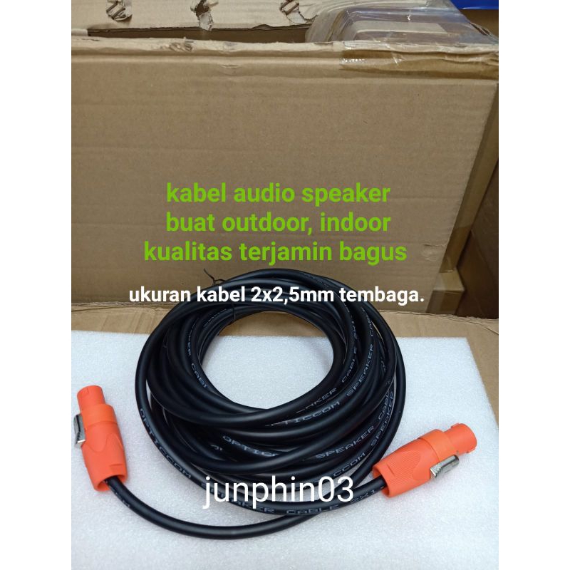 Jual kabel speaker 2x2.5mm Spikon to Spikon kabel speaker low noise ...