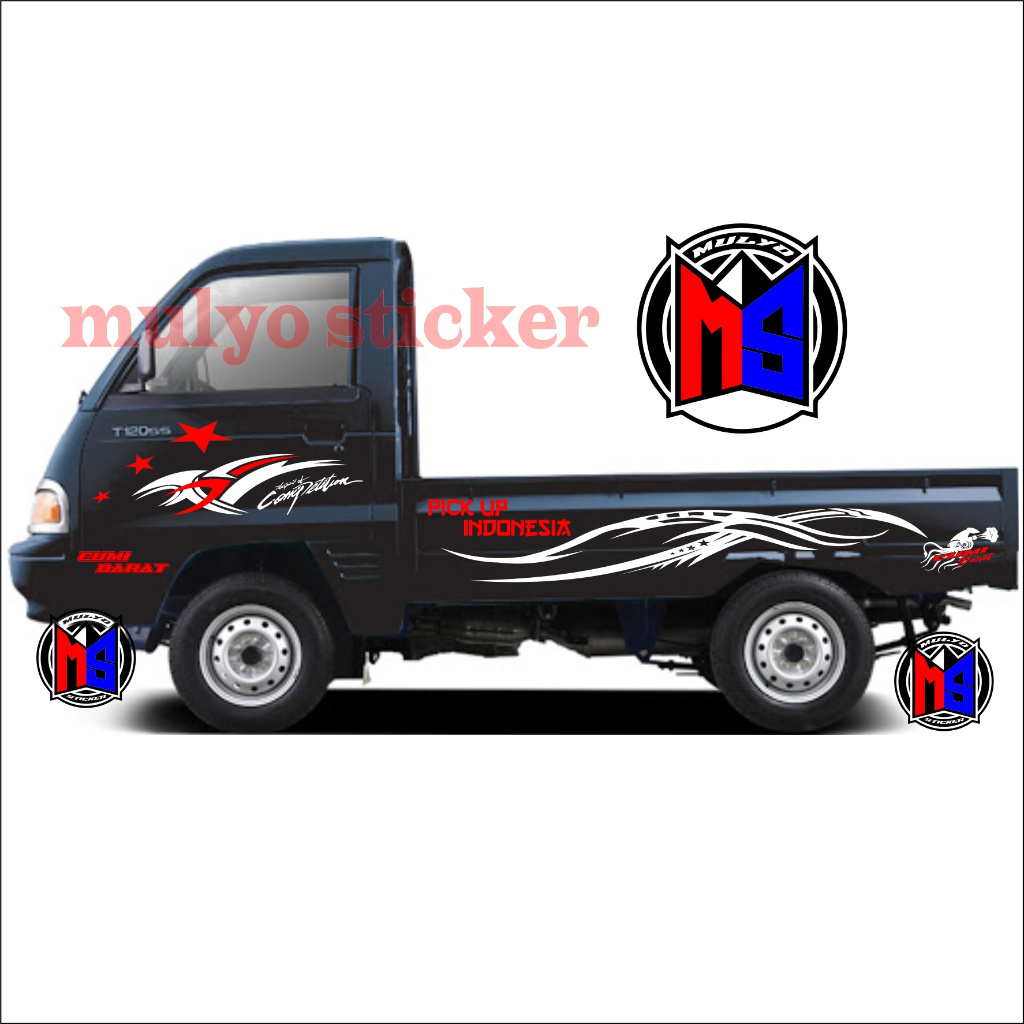 Jual Stiker Mobil Pick Up suzuki futura Stiker Pick Up Colt T 120ss New ...