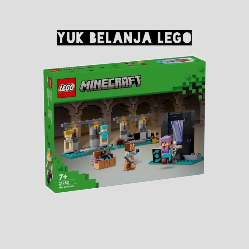 Jual LEGO Minecraft 21252 The Armoury Building Adventure (203 Pieces ...