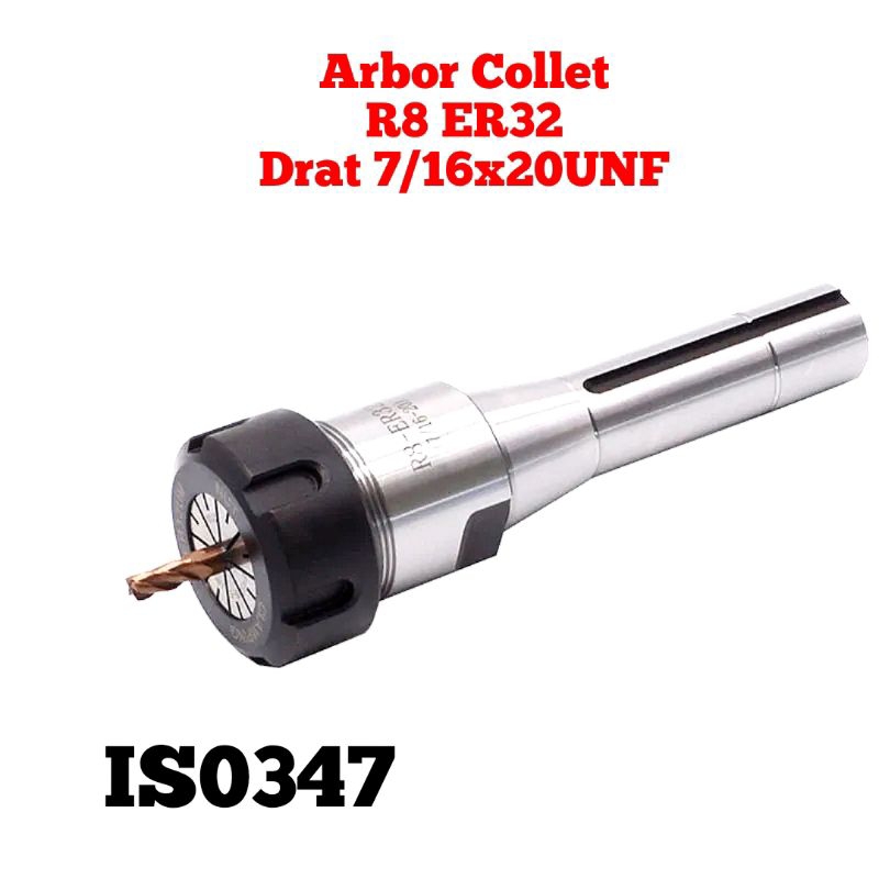 Jual Arbor collet R8 ER32 drat 7/16 x 20 UNF cocok utk mesin milling ...